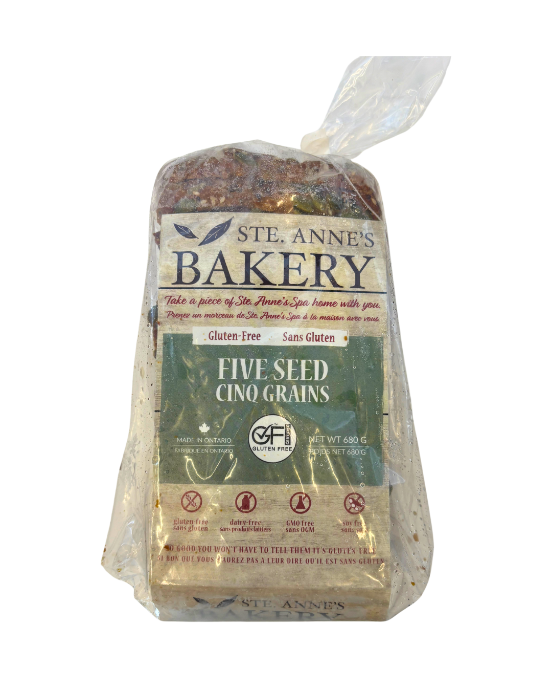 St Anne S Bakery Five Seed Bread Gluten Free The Sweet Oven Barrie